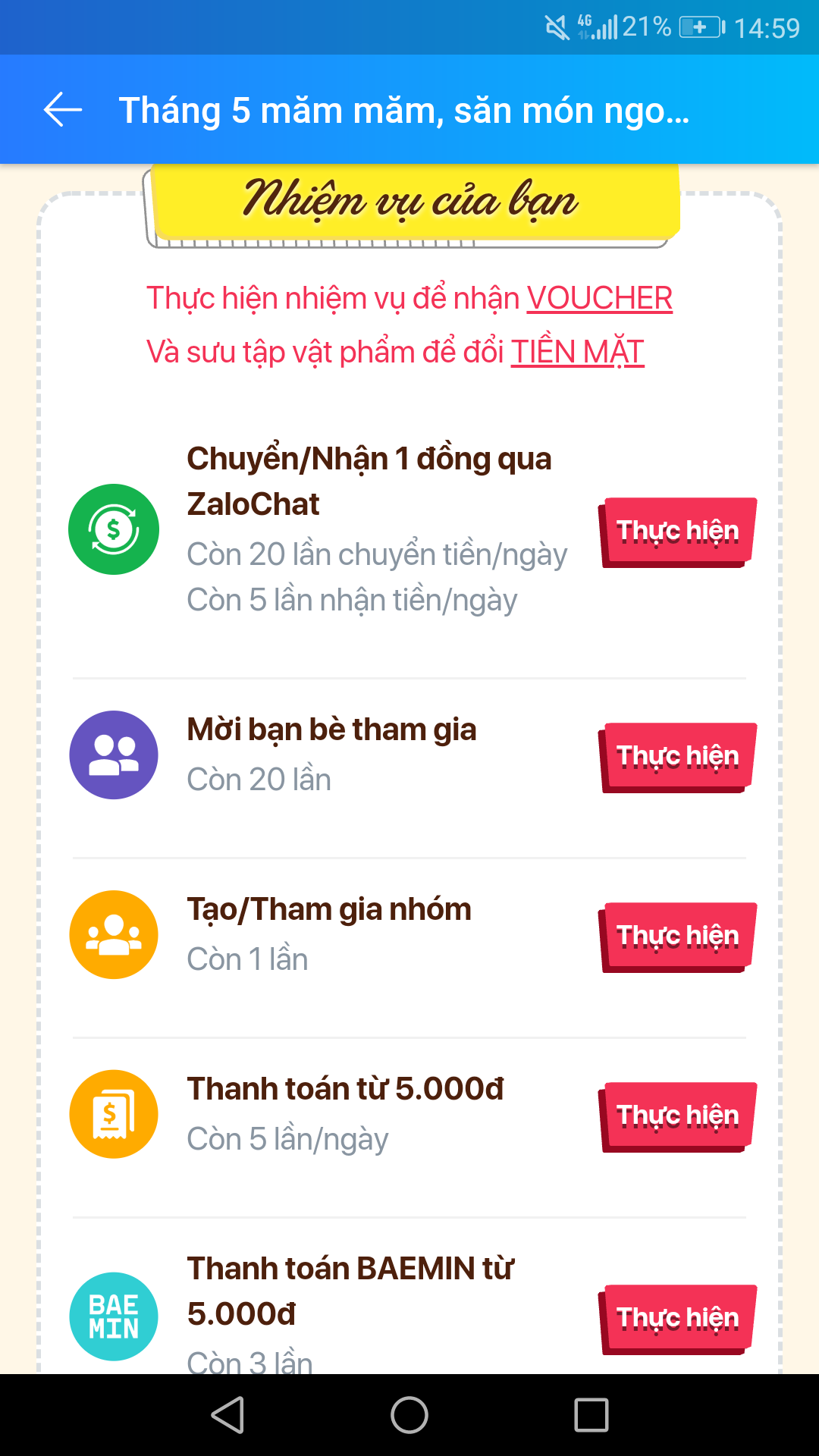 Tháng năm măm măm kiếm tiền triệu, thẻ cào với ZaloPay - Kiếm Thẻ Cào
